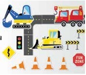 Fun Zone Construction Wall Decorations - Pk 20 - Perth